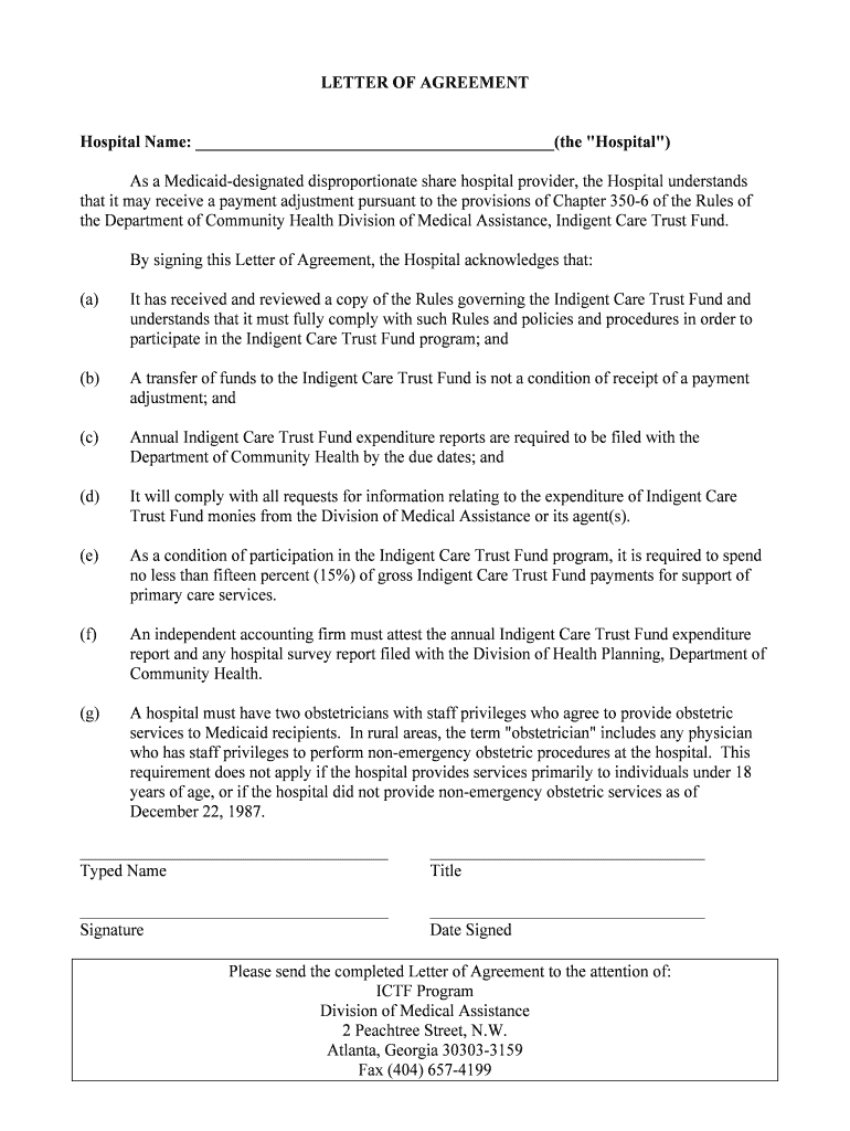 Fillable Online dch georgia letter of agreement 112002.doc - dch georgia Fax Email Print - pdfFiller