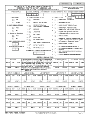 Fillable Online publications usace army ENG FORM 3102B Waterway Traffic ...