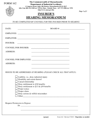 Fillable Online mass Form 162 - Mass.Gov Fax Email Print - pdfFiller