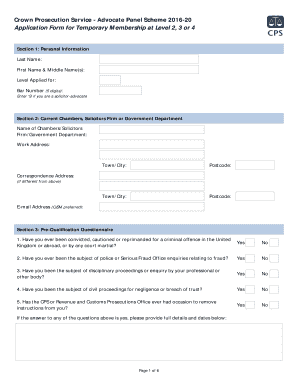 Fillable Online Temporary Membership Application Form - Crown ...