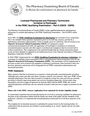 Fillable Online in the PEBC Qualifying Examination Part II (OSCE / OSPE ...