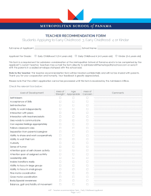 Fillable Online Students Applying to Early Childhood 3, Early Childhood ...