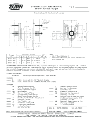 Fillable Online Z-1204-HD ADJUSTABLE VERTICAL Fax Email Print - pdfFiller