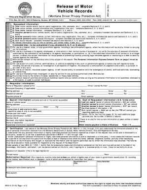 Fillable Online Release of Motor Vehicle Records Form MV210 Fax Email ...