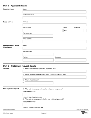 Fillable Online sro vic gov General Form 5 - sro vic gov Fax Email ...