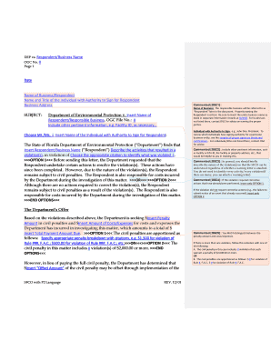 Fillable Online dep state fl DEP vs - dep state fl Fax Email Print ...