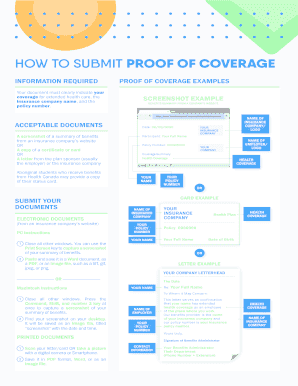 Fillable Online How to submit proof of coverage Fax Email Print - pdfFiller