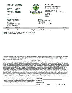 Fillable Online Load #: Fax Email Print - pdfFiller