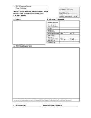Fillable Online the ARA Object Form Fax Email Print - pdfFiller