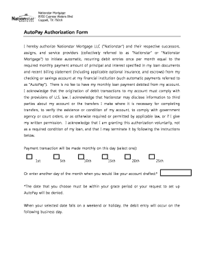Fillable Online Nationstar Mortgage Fax Email Print - pdfFiller