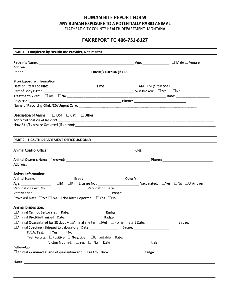 Fillable Online flatheadhealth FAX REPORT TO 406-751-8127 ...