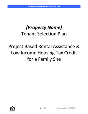 Fillable Online hacanet Resident Selection Plan - Housing Authority of ...