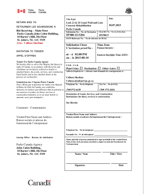 Fillable Online RETURN BIDS TO: Fax Email Print - pdfFiller