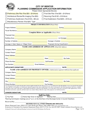 Fillable Online Preliminary Site Plan (Fee $50 + $10/Acre) Fax Email ...
