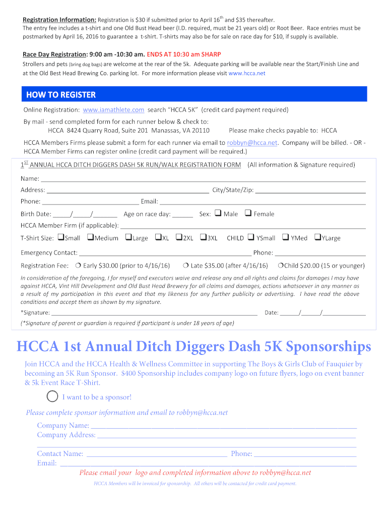 Fillable Online 5k Race Flyer.docx Fax Email Print - pdfFiller