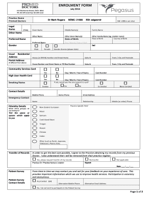 ENROLMENT FORM - Promed.health.nz - Promed Health - Fill and Sign ...