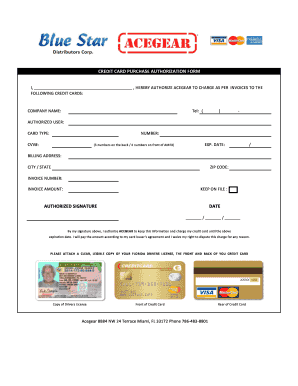 Fillable Online CREDIT CARD PURCHASE AUTHORIZATION FORM Fax Email Print ...