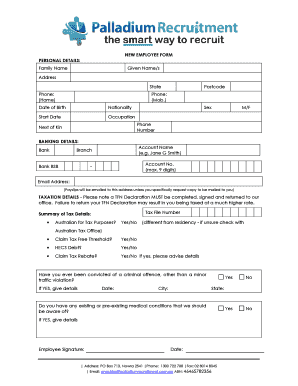 Fillable Online ADMINDOCS-25 (New Employee Form) Fax Email Print ...
