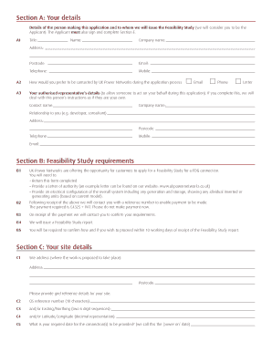 Fillable Online APPLICATION FOR A FEASIBILITY STUDY FOR A FLEXIBLE ...