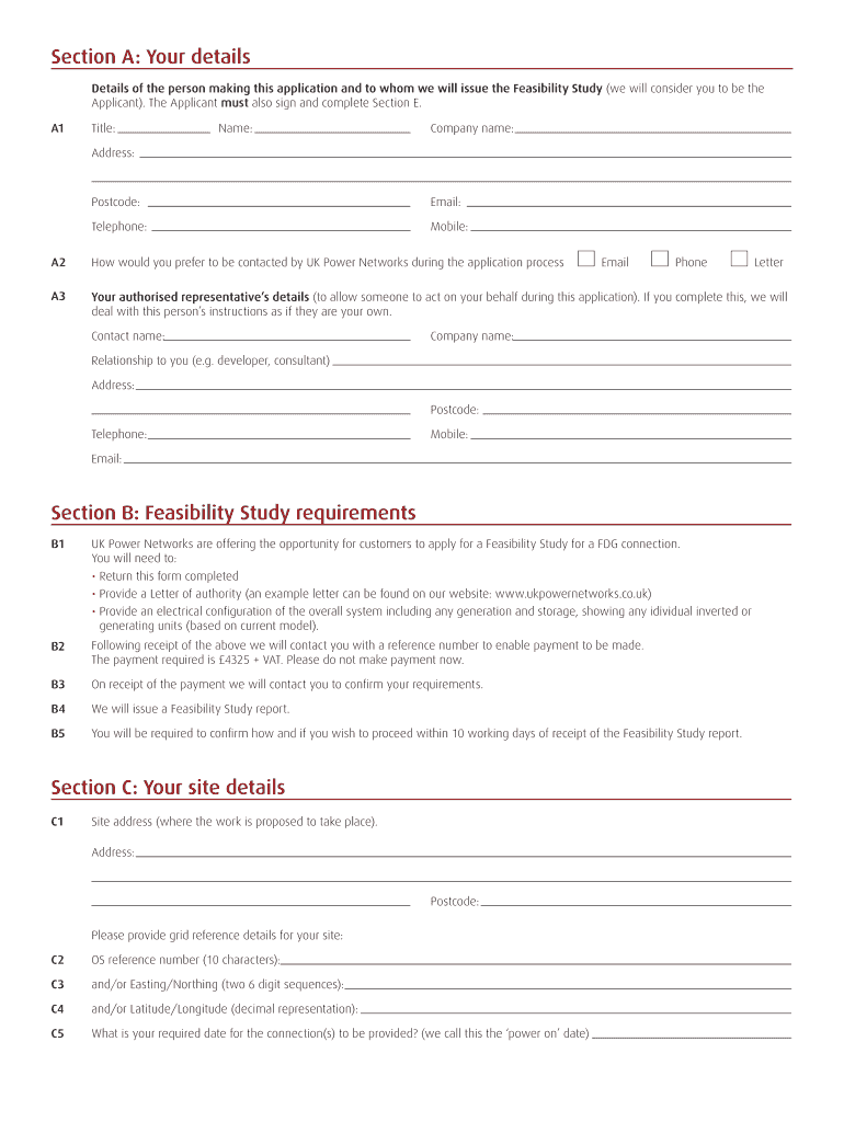 Fillable Online APPLICATION FOR A FEASIBILITY STUDY FOR A FLEXIBLE ... Fax Email Print - pdfFiller