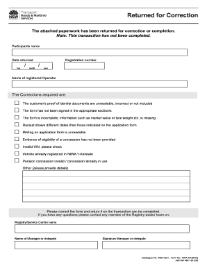 Fillable Online Dealer forms returned for correction/completion. Dealer ...