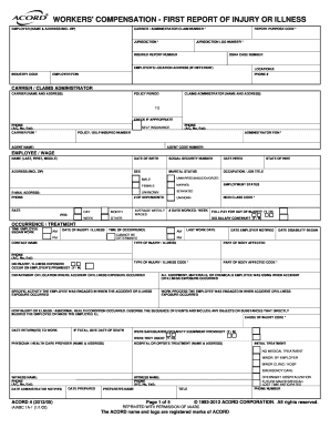 Fillable Online Workers' Compensation Loss Notice Fax Email Print ...