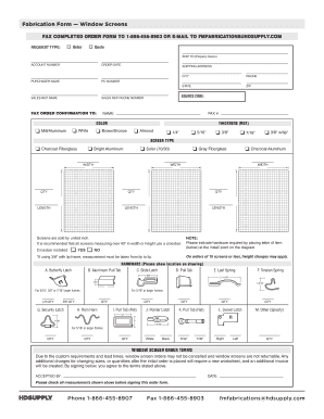 Fillable Online Fabrication Form Form Name Here Fax Email Print - pdfFiller