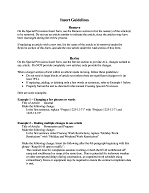 Fillable Online Insert Guidelines Fax Email Print - pdfFiller