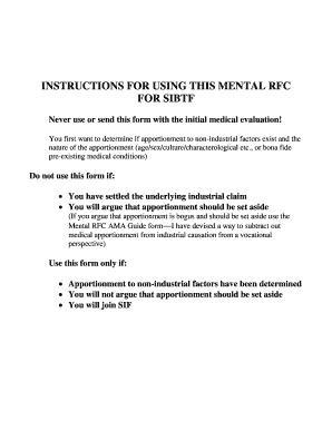 Fillable Online INSTRUCTIONS FOR USING THIS MENTAL RFC Fax Email Print ...