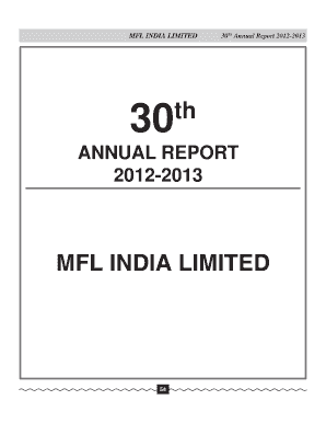 Fillable Online MFL INDIA LIMITED Fax Email Print - pdfFiller