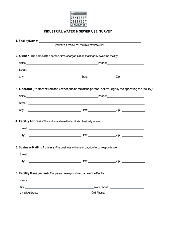 Fillable Online Industrial Waste Survey Fill-in PDF rev3.docx Fax Email ...