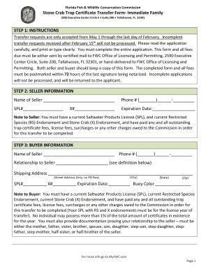 Fillable Online immediate family transfer form Fax Email Print - pdfFiller