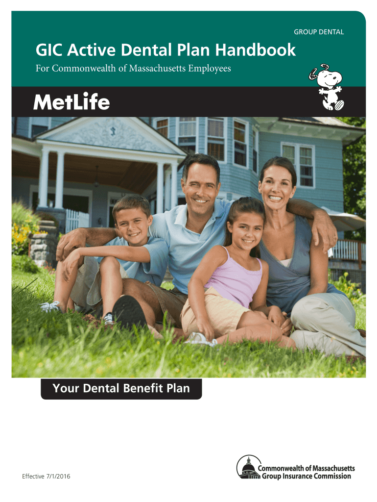 Fillable Online GIC Active Dental Plan Handbook Fax Email Print - pdfFiller