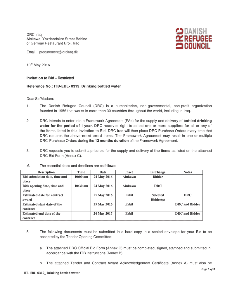 Fillable Online DRC Iraq Fax Email Print - pdfFiller