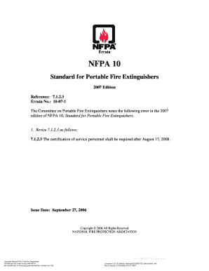 Fillable Online NFPA 10 Standard for Portable Fire Extinguishers ...