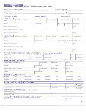 Fillable Online Realty & Management , Fax Email Print - pdfFiller