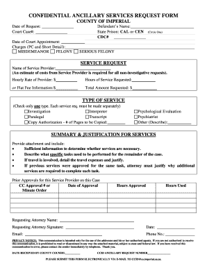Fillable Online co imperial ca CONFIDENTIAL ANCILLARY SERVICES REQUEST ...