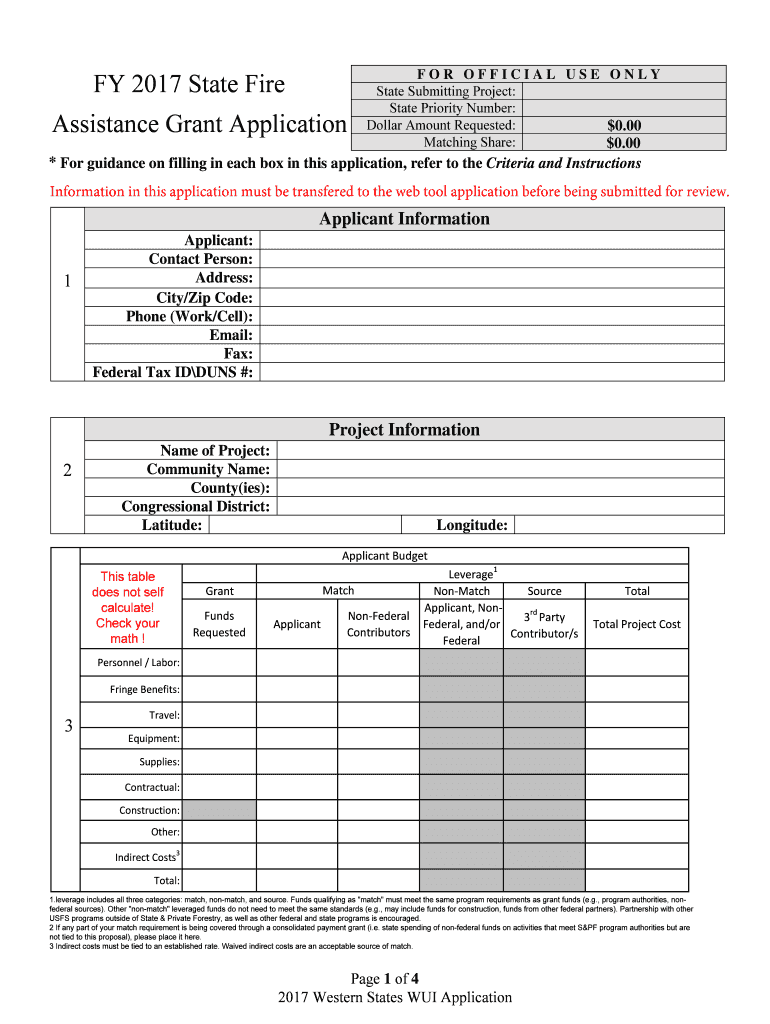 Fillable Online osfm fire ca FY 2017 State Fire Fax Email Print - pdfFiller