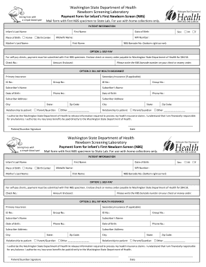 Fillable Online doh wa Newborn Screening Laboratory - doh wa Fax Email ...