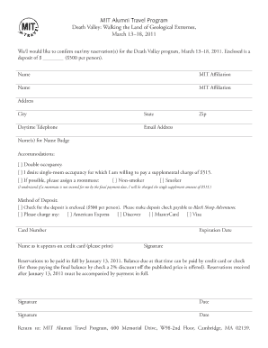 Fillable Online alum mit MIT Alumni Travel Program Death Valley ...