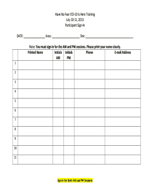 Fillable Online ftp ihs Sign In sheet. Housekeeping - ftp ihs Fax Email ...