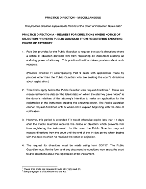 Fillable Online PRACTICE DIRECTION MISCELLANEOUS Fax Email Print ...