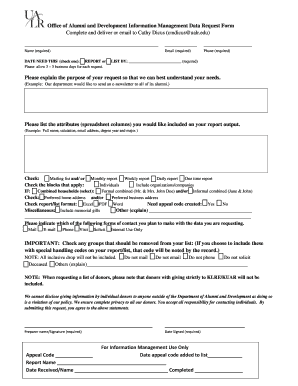 Fillable Online ualr Office of Alumni and Development Information ...