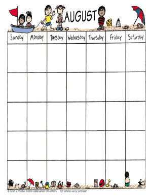 Fillable Online Frandsen Karen s Kids Calendar CKG12Month Fax Email ...
