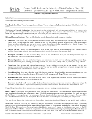 Fillable Online Narcotic Medication Treatment Fax Email Print - pdfFiller