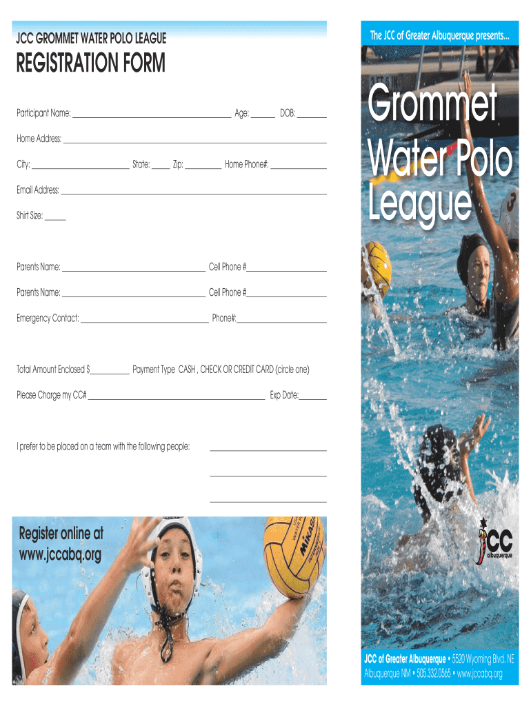 Fillable Online printable brochure - JCC Albuquerque Fax Email Print ...