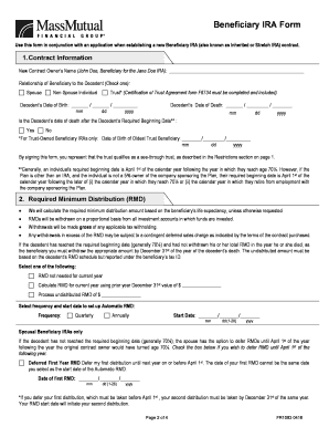 Fillable Online Beneficiary IRA Form Fax Email Print - pdfFiller