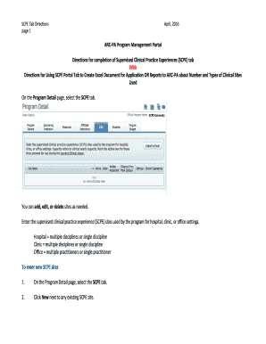 Fillable Online SCPE Tab Directions Fax Email Print - pdfFiller