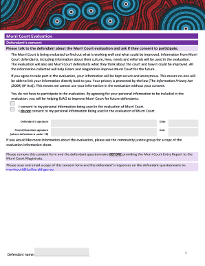 Fillable Online courts qld gov Murri Court defendant entry ...