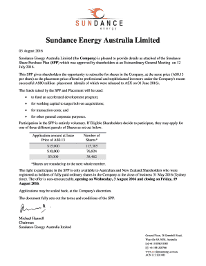 Fillable Online Share Purchase Plan and Application Form Fax Email ...